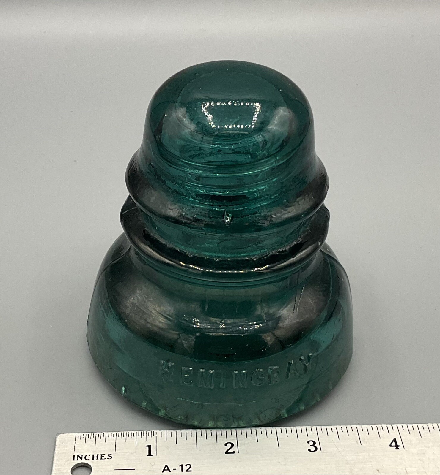 Hemingray #40 Aqua Blue Green Telephone Telegraph Railroad Glass ...