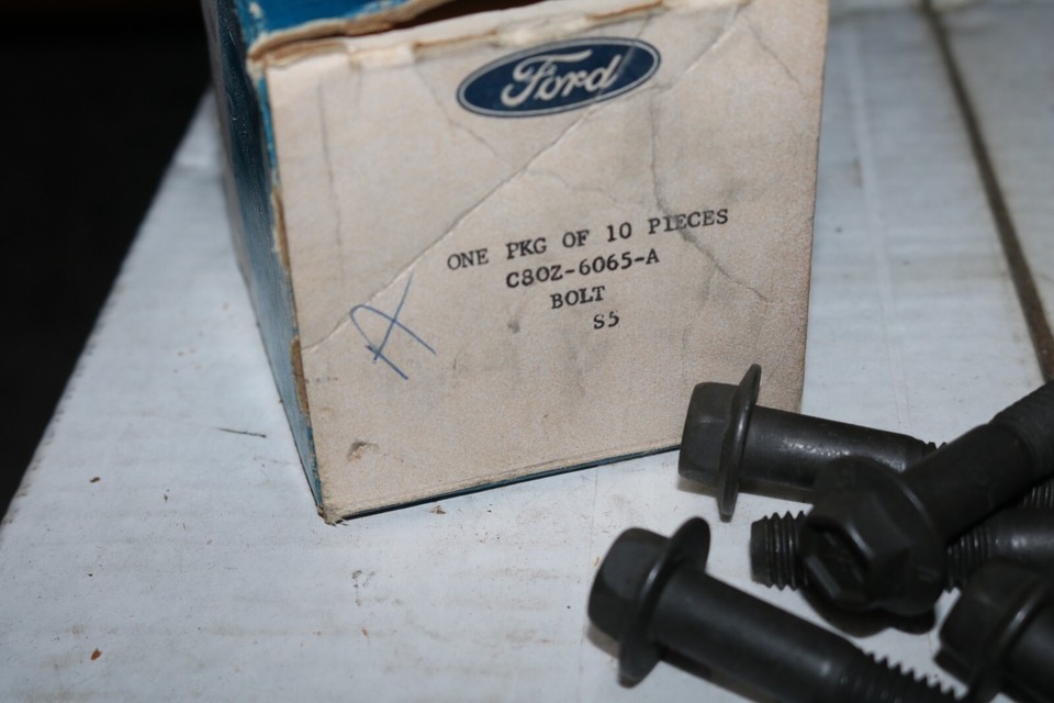 NOS Ford 1964 - 67 Mustang 289 Hi Po head bolts 351W C8OZ-6065-A box of ...