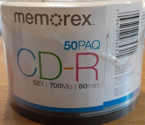 Memorex CD-R 50 PACK 52x 700Mo 80min Couleurs Mode - NEW | eBay