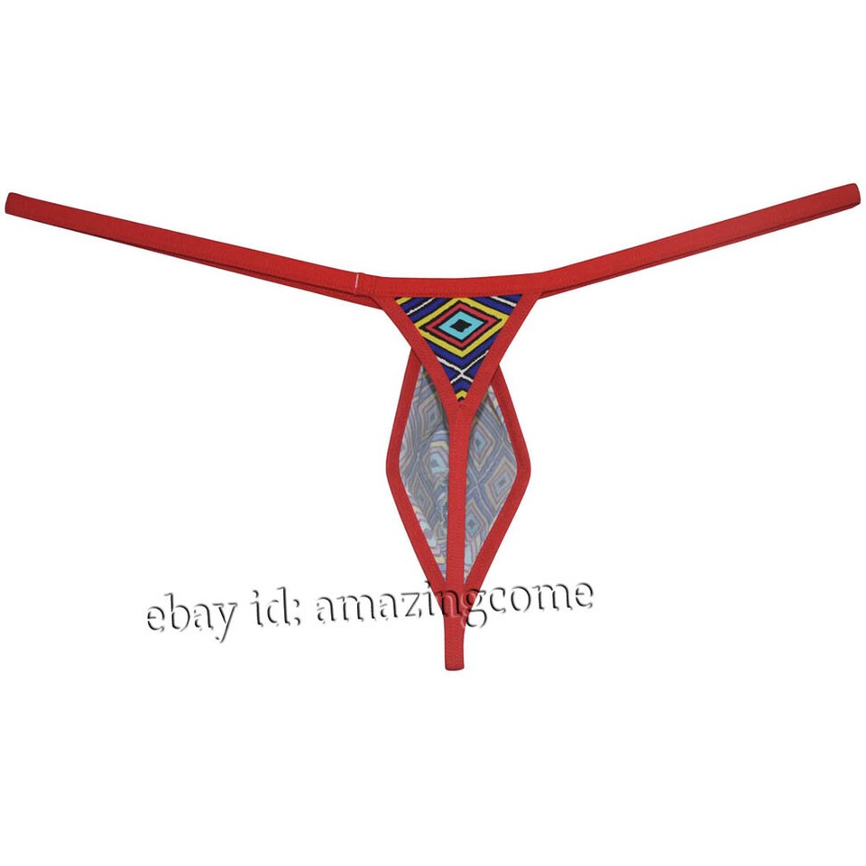 Men Tear Drop G-String Underwear Extreme Micro String Bikini T-Back ...