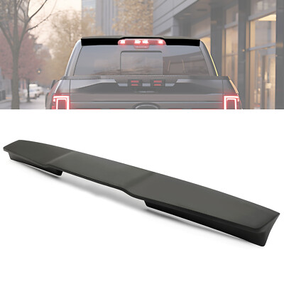 2015-2020 Ford F-150 F150 Black Cab Wing Rear Window Roof Spoiler Lip ...