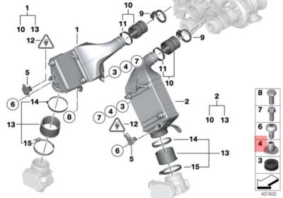 Genuine BMW E70N E71 E72 F01 F01N F02 F02N F03 Sleeve x10 pcs OEM ...