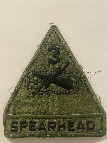 Vietnam War-1990s 3rd Armored Division Spearhead Patch Subdued (A) | eBay