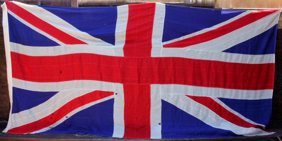 Vintage Union Jack Square Large Union Jack Flag Heavy Duty Stitched