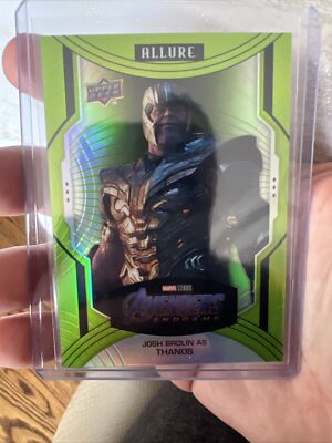 2022 Marvel Allure High Series Green Quartz 62/99 Thanos Josh Brolin | eBay