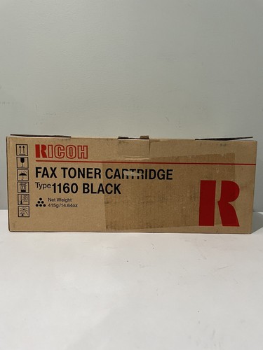 Genuine Ricoh 430347 ( H192-01 ) Fax Toner Cartridge Type 1160 Black ...