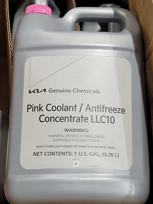 Kia Pink Coolant/Antifreeze Concentrate LLC10 OEM Genuine 1 Gallon | eBay