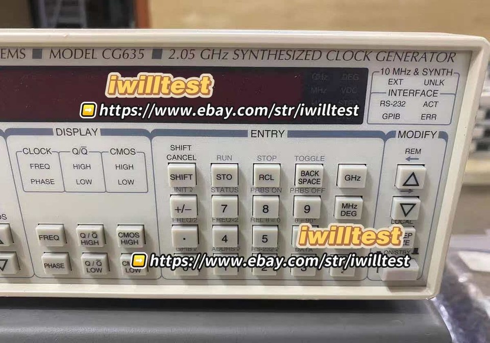 Stanford Research Systems CG635 Synthesized Clock Generator Signal ...