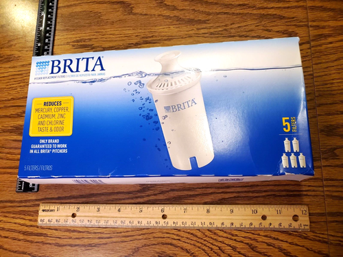 Genuine Brita 5 Pack Standard Replacement Water Pitcher Filters NEW ...