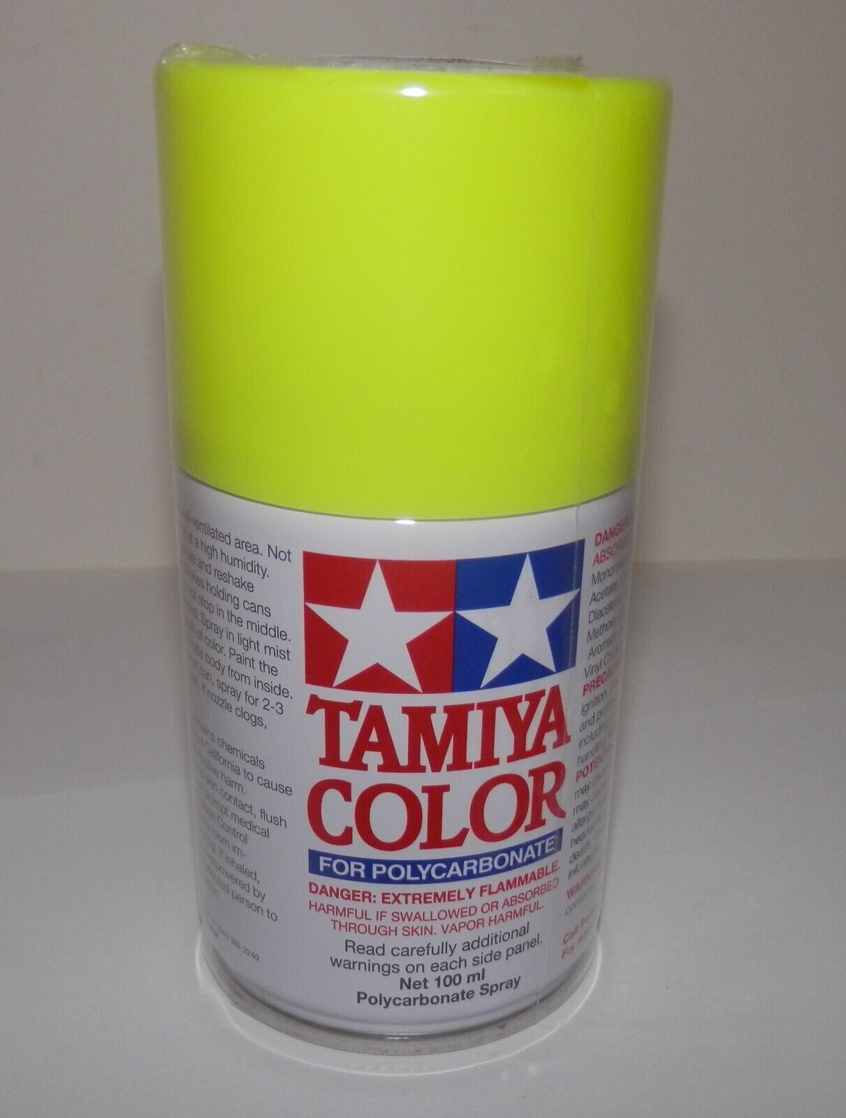 Tamiya Ps27 Fluorescent Yellow Polycarbonate Lexan Body Spray Paint ...