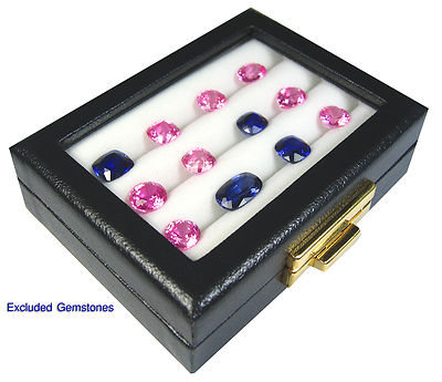 HIGH GRADE TOP GLASS JEWELRY GEMSTONE GEM DISPLAY BOX SHOW CASE 7.5x10 ...