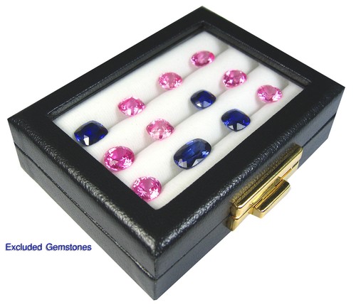 HIGH GRADE TOP GLASS JEWELRY GEMSTONE GEM DISPLAY BOX SHOW CASE 7.5x10 ...