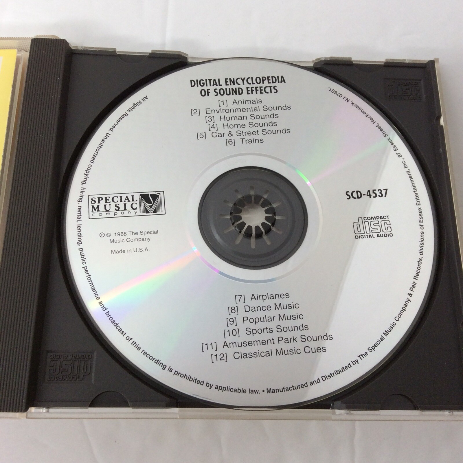 The Digital Encyclopedia of Sound Effects CD 1988 The Special Music ...