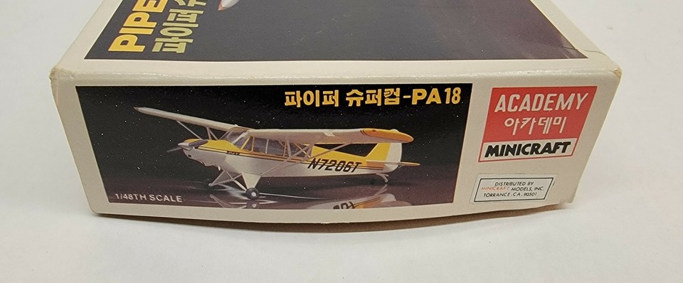 Academy Minicraft Piper Super Cub PA18 1:48 Plastic Model Kit 1611 | eBay