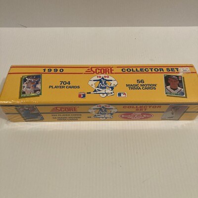 1990 SCORE Baseball Collector Set, Factory Sealed, 704 Player Cards | eBay