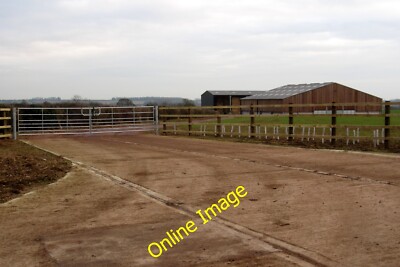 Photo 6x4 New farm buildings and paved entrance Ravenstone/SP8450 c2013 ...