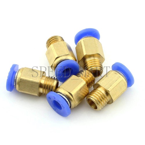 5 Pcs Air Pneumatic Quick Release Connector M8*1.0 Threaded metric 4mm ...