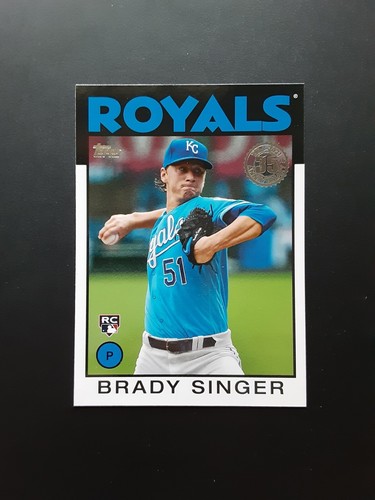2021 Topps Series 1 Brady Singer #86B-3 1986 35th Anniversary Rookie RC ...