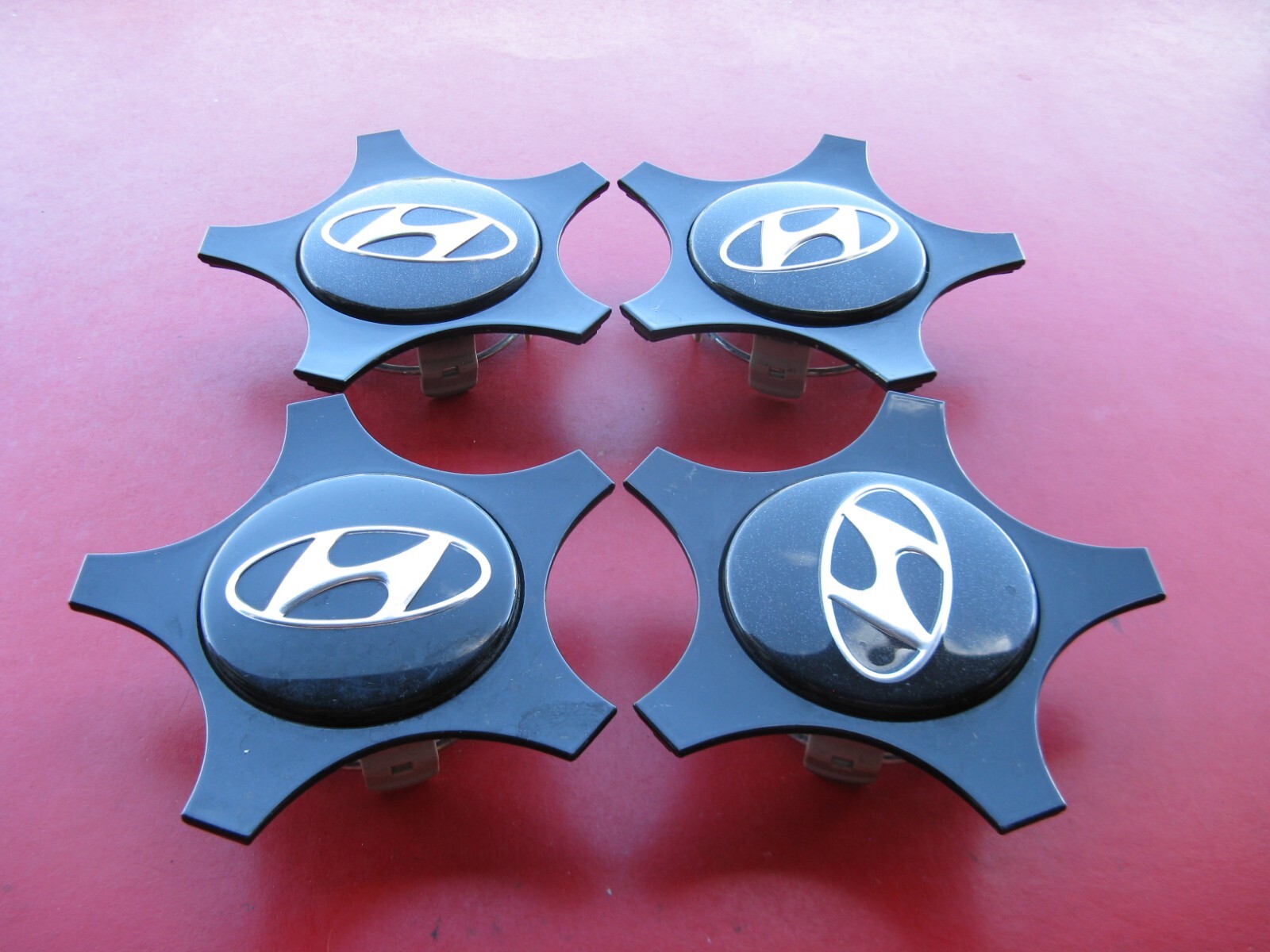 2011-2017 HYUNDAI VELOSTER (4) WHEEL RIM HUB CAP HUBCAP CENTER COVER ...