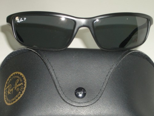 RAY BAN RB4034 PS17 STUNNING BLACK GRAYISH POLARIZED PREDATOR WRAPS ...