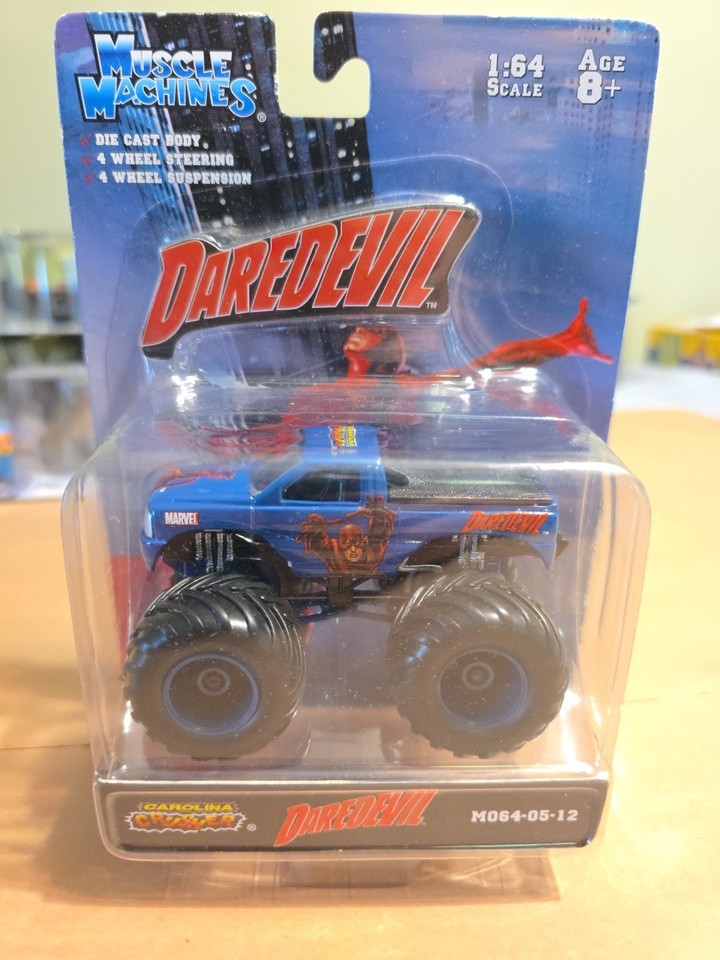 2005 Muscle Machines Marvel Daredevil Monster truck 1:64 Carolina ...