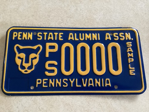 Pennsylvania Penn State Alumni (SAMPLE) License Plate | eBay
