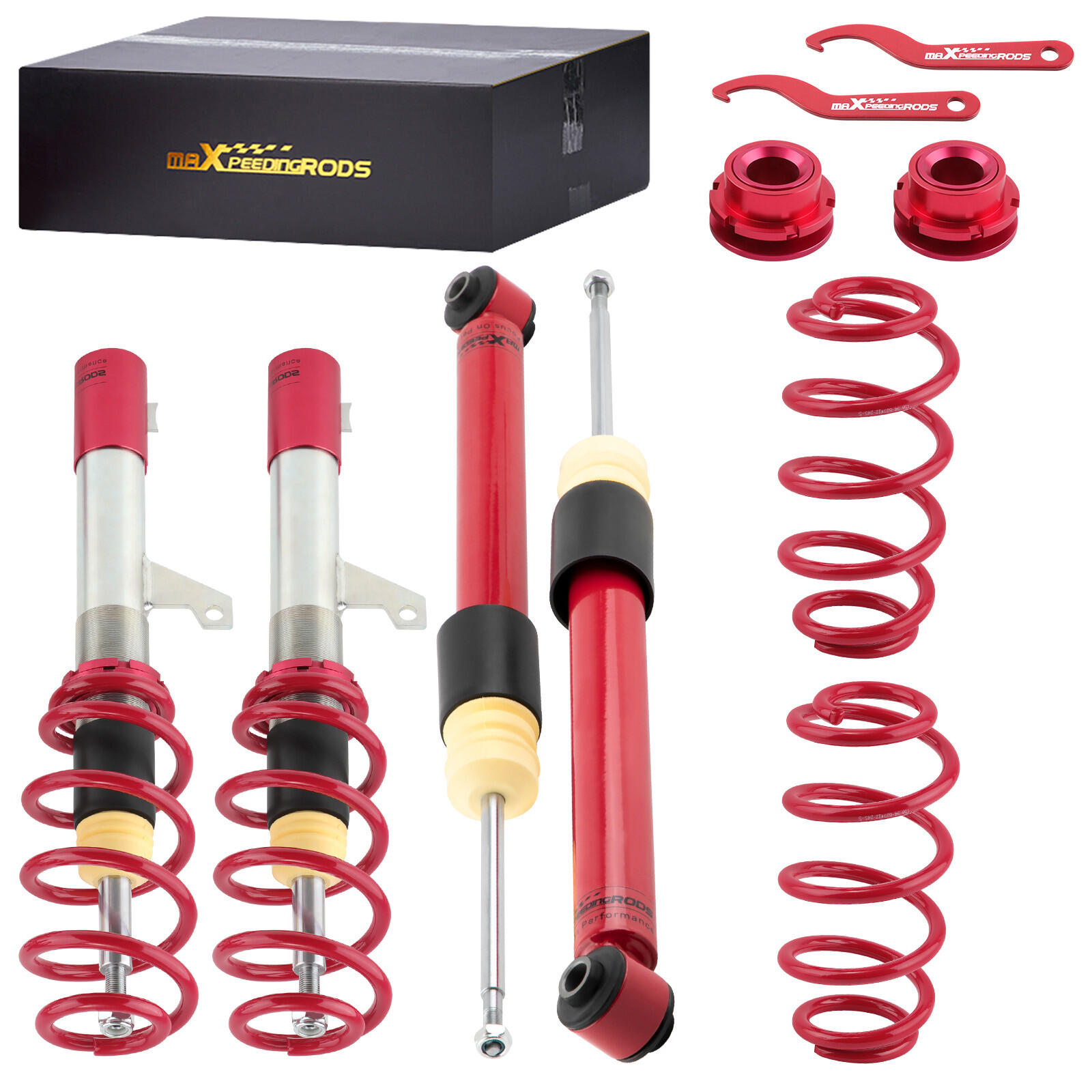 COILOVER SUSPENSION KIT For VW MK5 MK6 JETTA SEDAN 2011-2014 SHOCKS ...