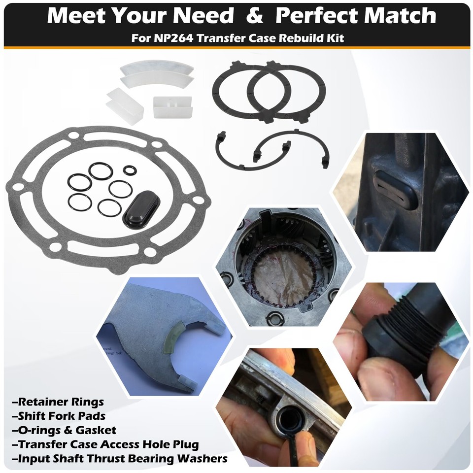 For GM Chevy New Process NP246 Transfer Case Rebuild Kit 1998-On ...