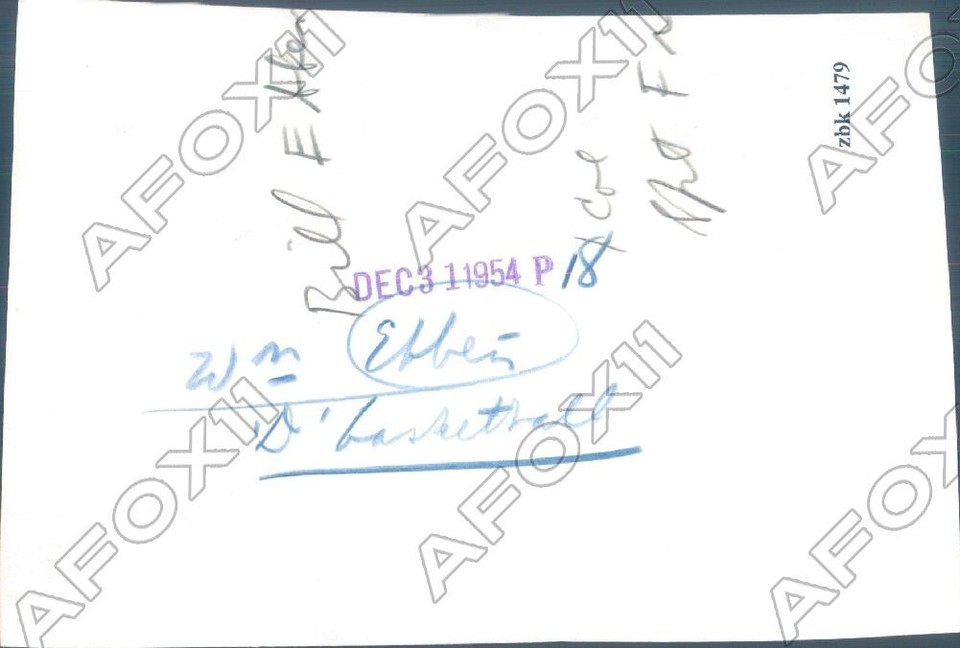 1954 University Detroit Mercy Titans Basketball Bill Ebben Press Photo ...