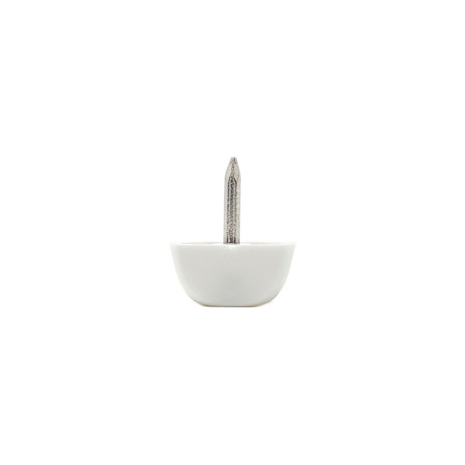 Shelf Supports Pegs - Nail-In White/Brown - Flattened Design - Made in ...