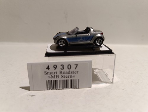 Busch 49307 , Smart Roadster "MB-Stern", blau/ silber , 1:87, Spur H0 ...
