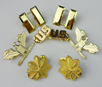 U.S. CAPTAIN MAJOR COLONEL RANK BADGE INSIGNIA US MILITARY LAPEL PINS ...