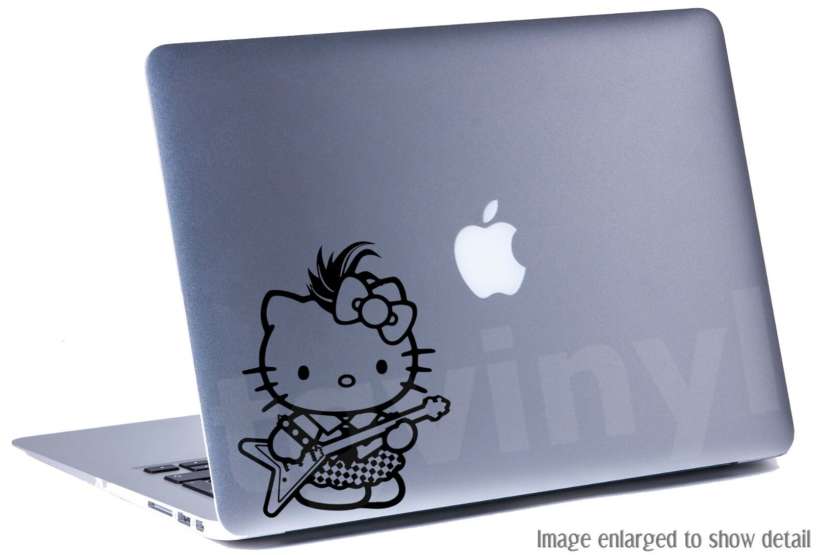 5" HELLO KITTY ROCKSTAR Vinyl Decal Sticker Car Window Music Rock n ...