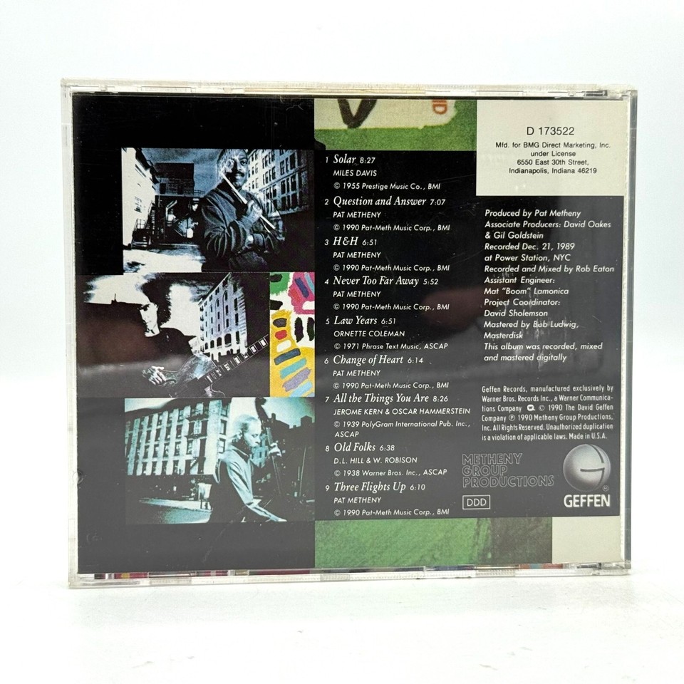 Pat Metheny Dave Holland Roy Haynes "Question And Answer" CD Album Geffen 1990 | eBay