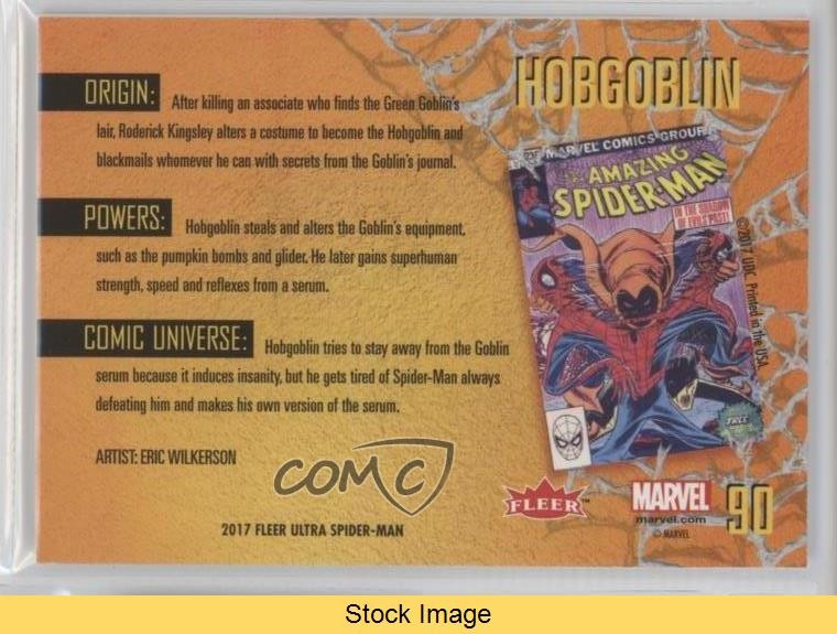 2017 Fleer Ultra Marvel Spider-Man Web Foil Hobgoblin #90 READ 1c9 | eBay