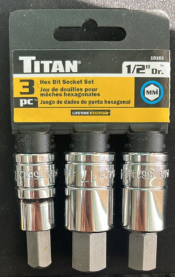 16163 1/2" Drive Metric Jumbo Hex Bit Socket Set (3 Piece) | eBay
