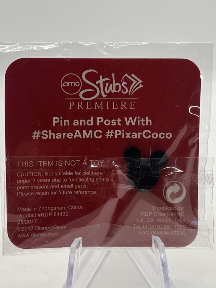 Disney Pin AMC Theatres Coco Miguel & Dante Walking Premiere Member Red ...