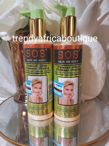 X 2 SOS skin So Soft Natural glowing Ultimate Toning Body Lotion 250ml ...