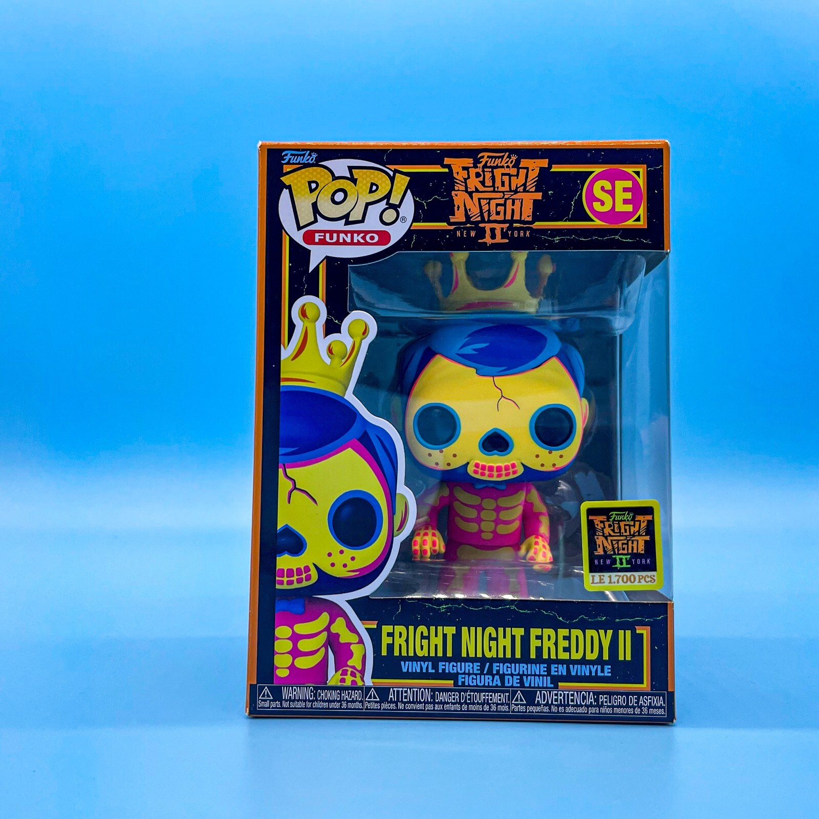 Black Light Skeleton Freddy Funko PoP - 2022 Fright Night - LE 1700 | eBay