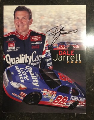 DALE JARRETT 2000 AUTOGRAPHED SIGNED AUTO RACING Panthlet 8x10 88 FORD ...