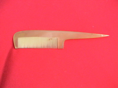 6.70" THICK STURDY RAT TAIL FINE TOOTHED OX HORN COMB - GOOD FOR MEN ...
