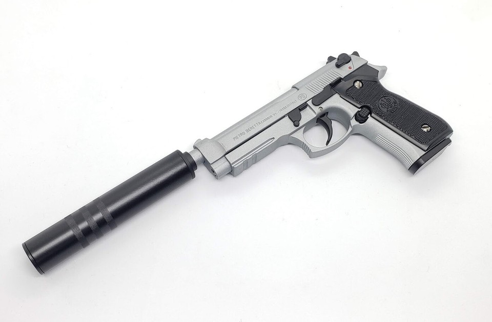 NEW 2025 15cm! ALLOY ARMY Beretta M92 A1 Shell Eject COLLECTOR Toy Mini ...