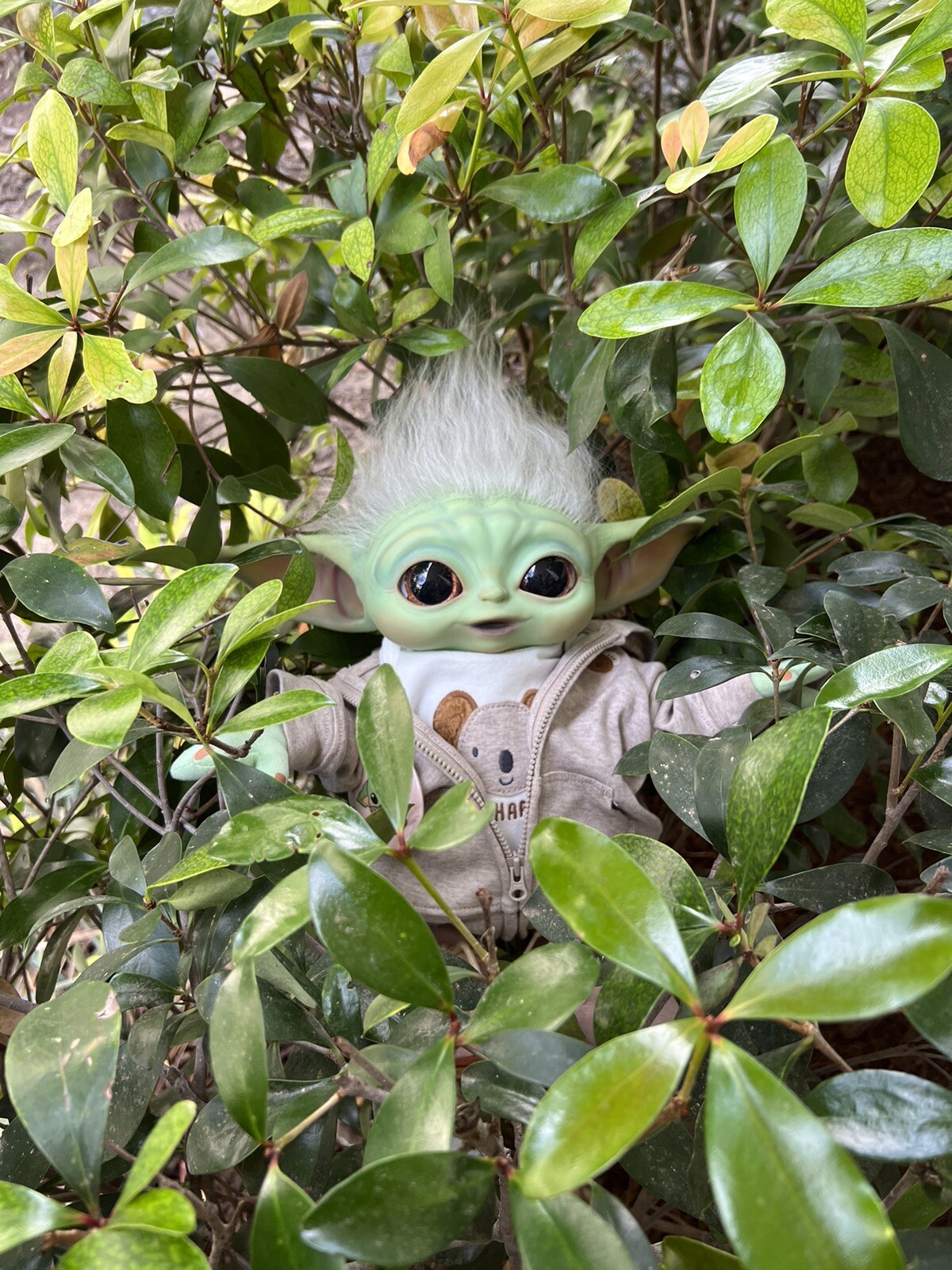 Custom painted Baby Yoda, TheChild, Grogu, Realistic , micro rooted ...