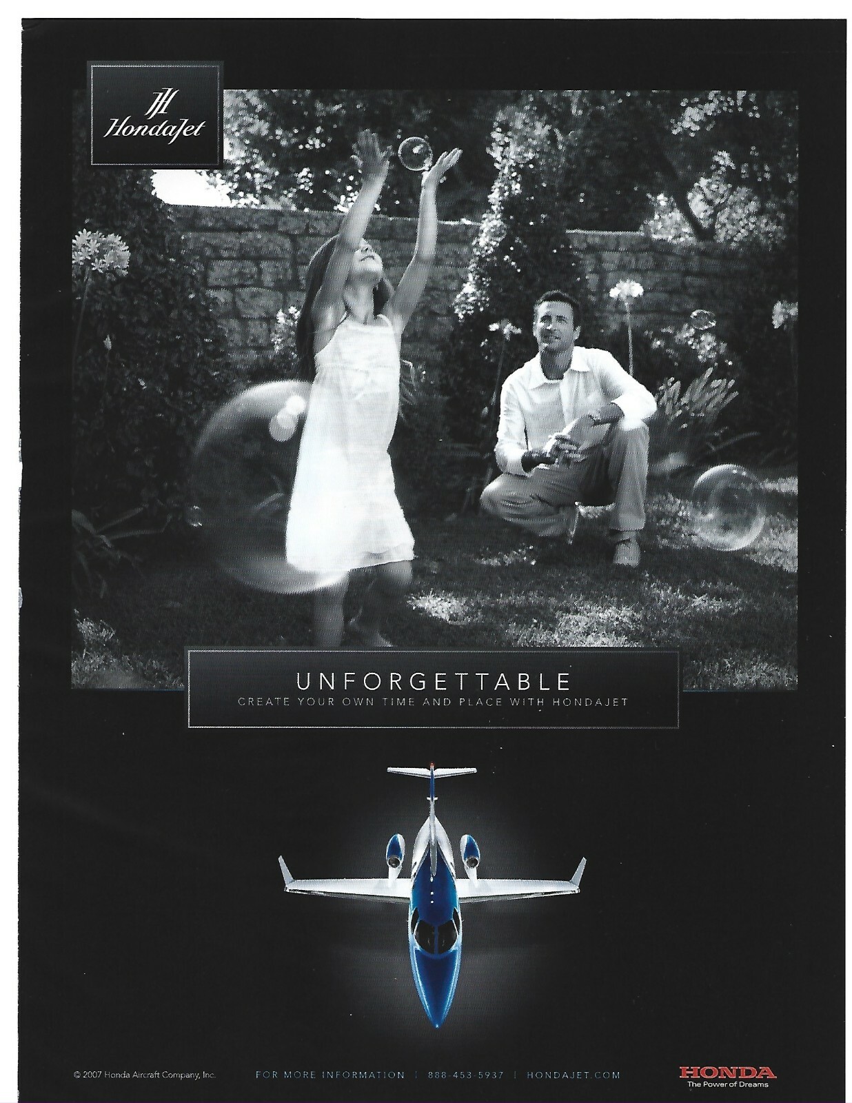 HondaJet Print Ad / Private Aircraft Print Ad / 2007 / Original | eBay