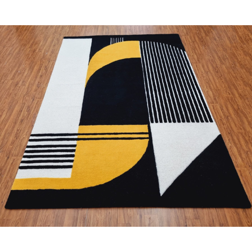 HAND-TUFTED MODERN DESIGN RUG, SOFT & DURABLE 100% WOOL CARPET ...