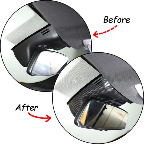 For GR Supra 2020-24 Real Interior Rear Carbon Fiber View Mirror Base ...
