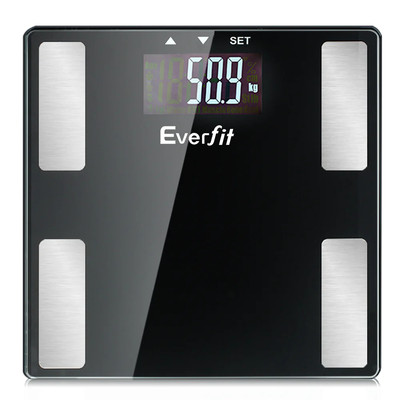 Everfit Bathroom Scales Digital Body Fat Scale 180KG Electronic Monitor ...