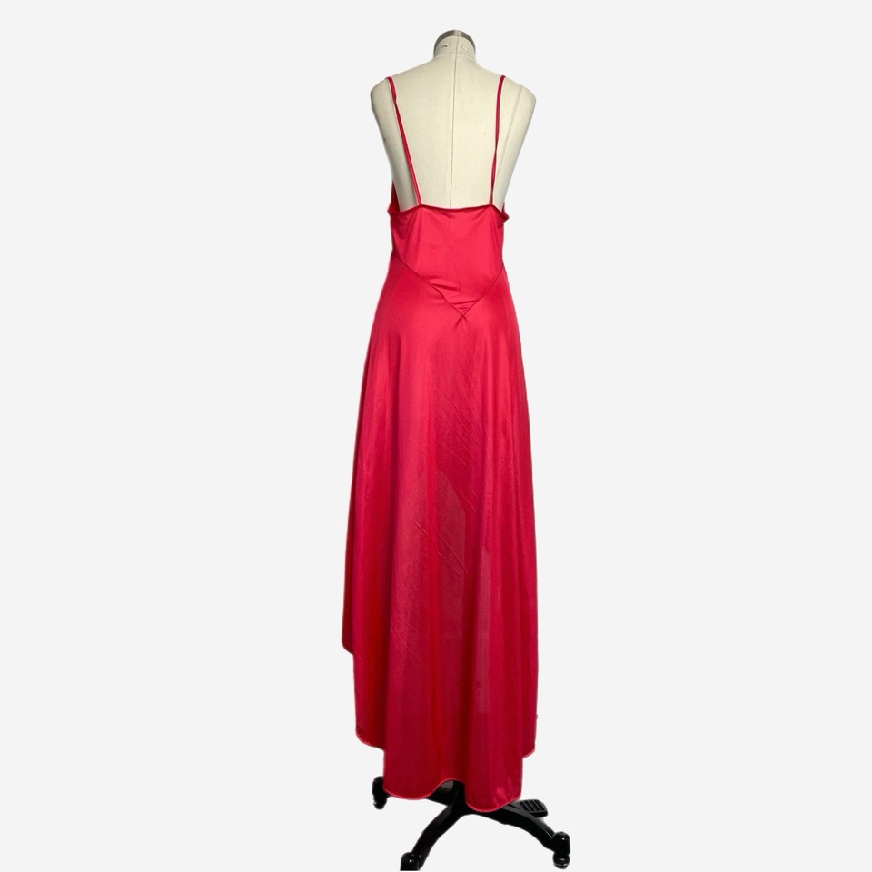 Vintage 80s Undercover Wear red feather trim peignoir set femme fatale ...