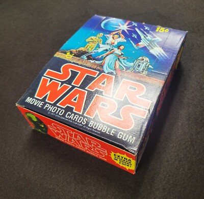 1977 Topps STAR WARS Series 1 - EMPTY Wax Box - Phenomenal condition ...