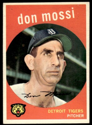 1959 Topps Don Mossi EX/MT Detroit Tigers #302 | eBay